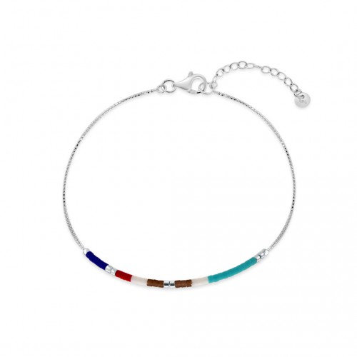 BNPU25 Elyn Multicolour Silver Bracelet